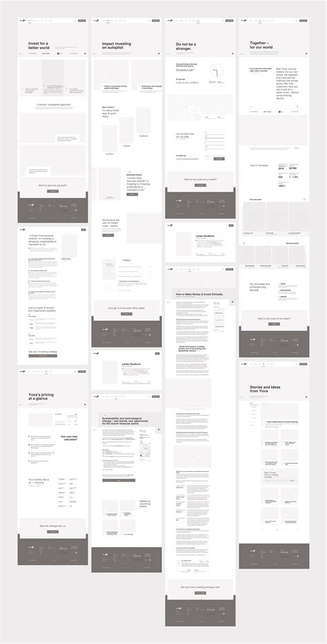 Wireframe Design Web Template Design Web Layout Design