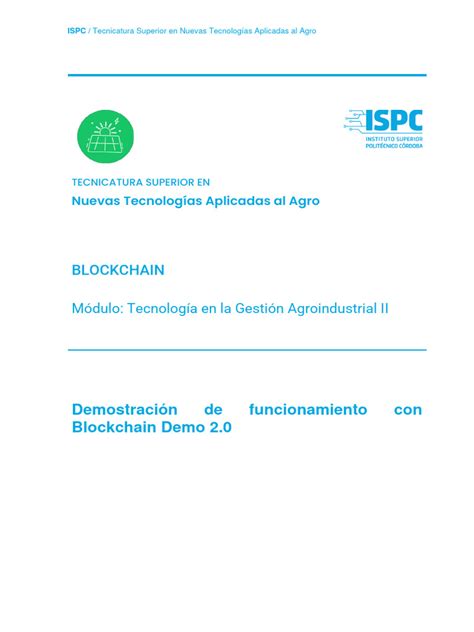 Unidad 8 Blockchain Demo 20 Pdf