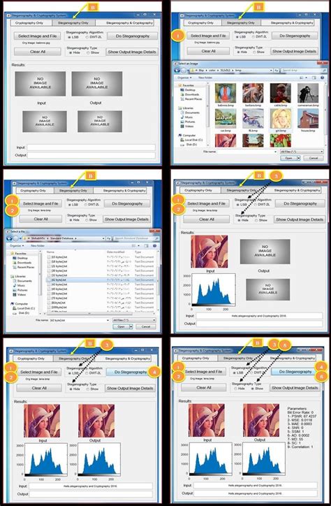 3 second frame for text embedding or extraction using steganography