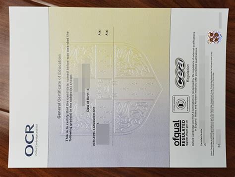 Where To Obtain Fake OCR Certificate GCE Replacement In The UK