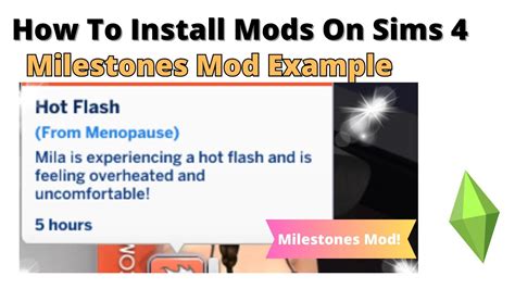 How To Install Milestones Mod For Sims 4 2023 Youtube