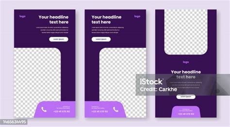 편집 가능한 최소 평면 사각형 배너 템플릿 세트입니다 보라색 배경색 동적 모양 적합한 브로셔 연례 보고서 잡지 포스터 비즈니스