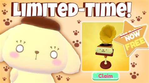 Pompompurin Limited Time Prop Roblox My Hello Kitty Cafe Riivv3r Youtube