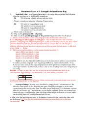 HW5 Complex Inheritance Key Pdf Homework Set 5 Complex Inheritance Key 1 Moth Body Color