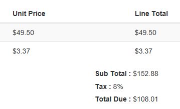 C ASP NET MVC Calculating Sales Tax Stack Overflow