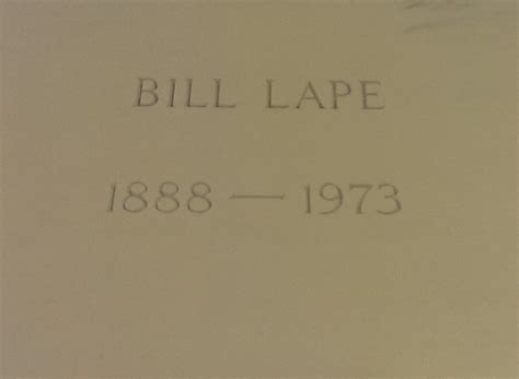 William M “bill” Lape Jr 1888 1973 Mémorial Find A Grave