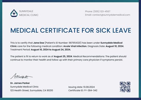 Medical Certificate Templates Free To Customize And Download