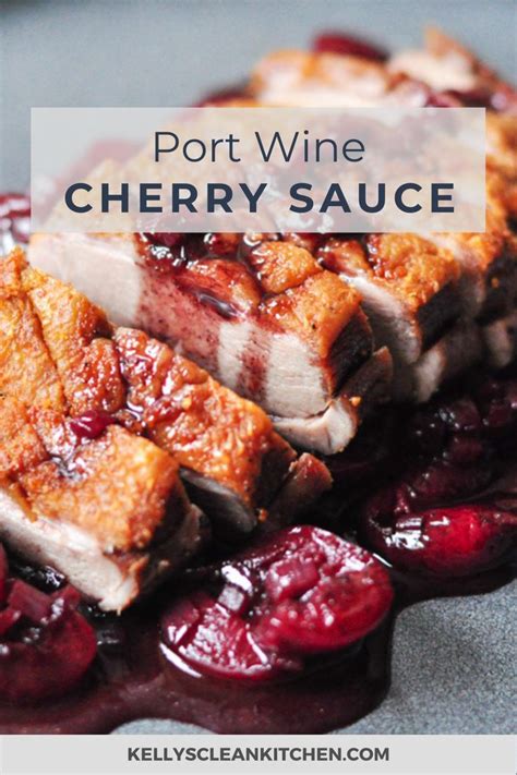 Cherry Wine Sauce Personal Chef Cherry Sauce Cherry Sauce Recipe