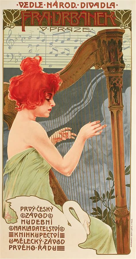 Redhead Harp Poster Print Apple Collection Vintage Posterazzi