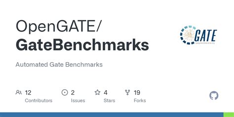 Github Opengate Gatebenchmarks Automated Gate Benchmarks