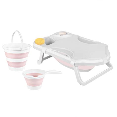 Numio Katlanır Bebek Küveti Banyo Seti 5li Pembe 49576 Tl Kdv