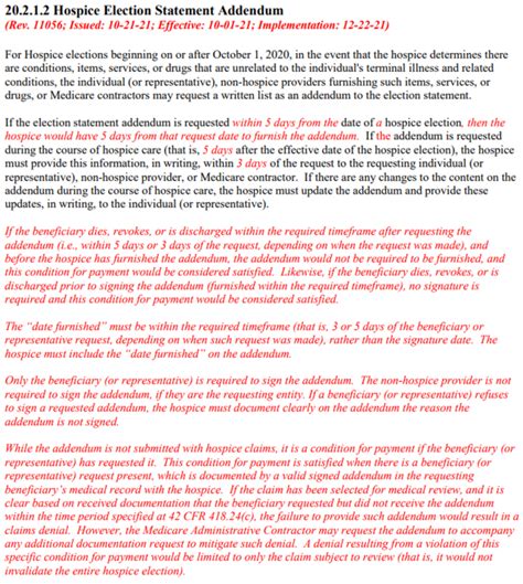 Manual Updates For Clarification On The Election Statement Addendum And