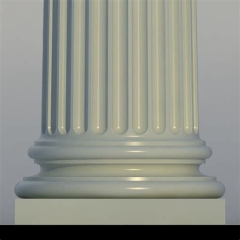 Classical Ionic Order Column 3d Model