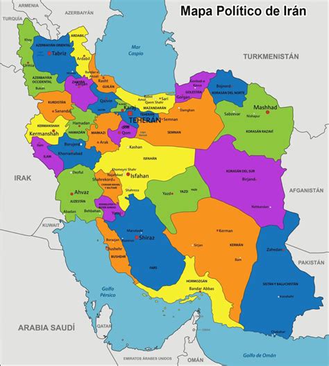 Mapa De Irán Descripción Cartográfica De Un País