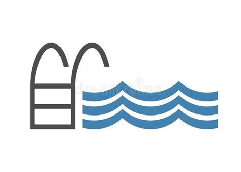 Swimming Pool Symbol Stock Vector Illustration Of Ladder 314200113