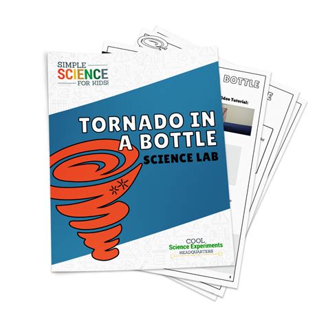 Tornado In A Bottle Science Experiment Easy To Follow Steps And Video