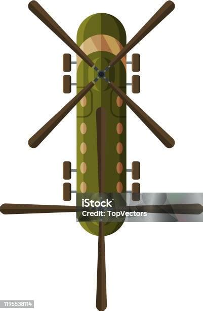 비행 헬리콥터 위에서보기 군사 항공 수송 벡터 일러스트 공군에 대한 스톡 벡터 아트 및 기타 이미지 공군 교통수단 구조 Istock
