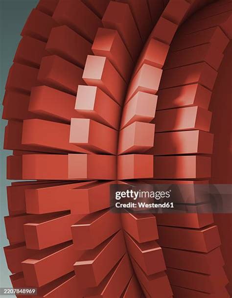 3d Rendering Of A Red Angular Tread Pattern With Dynamic Shapes High Res Vector Graphic Getty