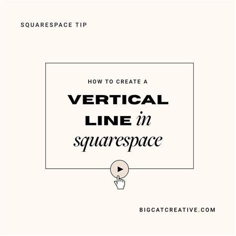 how to create a vertical line in squarespace 7 0 and 7 1 — big cat