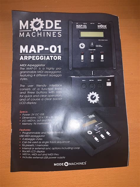 matrixsynth mode machines map 01 midi arpeggiator