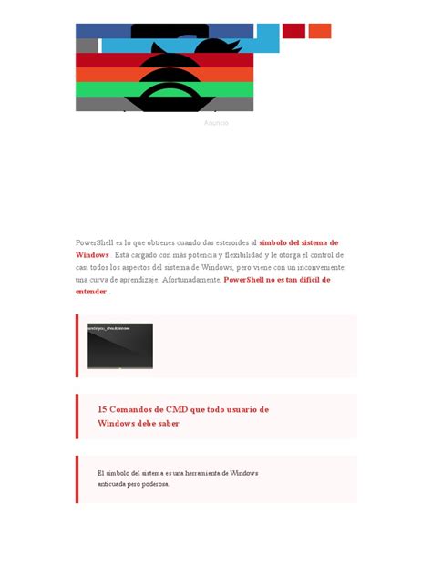 6 Comandos Básicos De Powershell Para Obtener Más De Windows Pdf