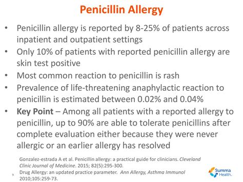 Antibiotic Allergy Protocol Ppt Download