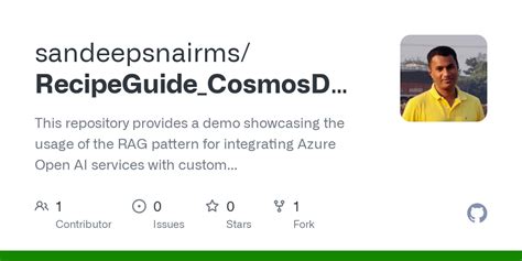 GitHub Sandeepsnairms RecipeGuide CosmosDBNoSQLOpenAICognitiveSearch This Repository Provides