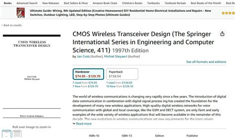 Cmos Wireless Transceiver Design Hobbies And Toys Books And Magazines Magazines On Carousell