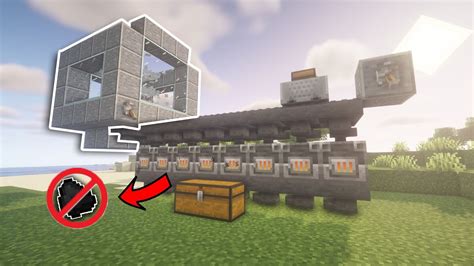Minecraft Lò Nung Siêu Tốc Không Cần Than Youtube