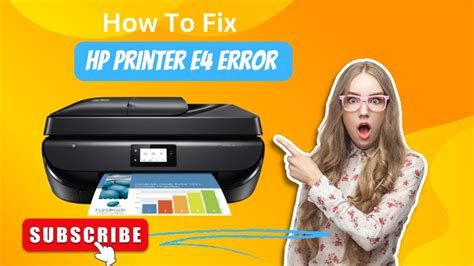 How To Fix Hp Printer E4 Error How To Solve Paper Jam E4 Error On
