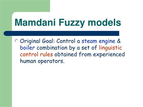 Ppt Understanding Fuzzy Inference Systems Architecture And Models