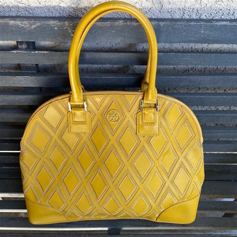 Tory Burch Robinson Patchwork Dome Satchel Gem