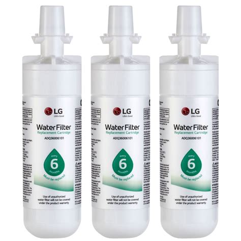 Lg Refrigerator Water Filter Lt700p Pack Of 3 20 Off Lg Water Filters
