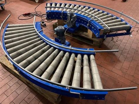 Roller Conveyor Curve 90° With Lateral Guide Conveyor Technology Curve