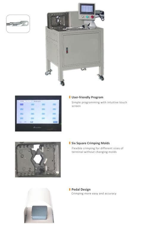 Semi Automatic Hexagon Terminal Crimping Machine 10 240sqmm