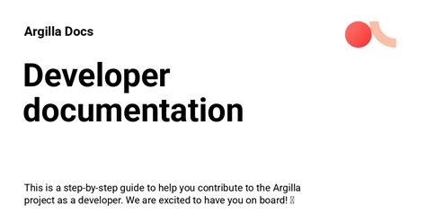 developer documentation argilla docs