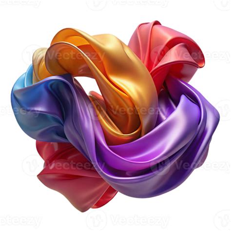 Stunning Modern A Dynamic Composition Of Overlapping Translucent Fabrics Rendered In Rich