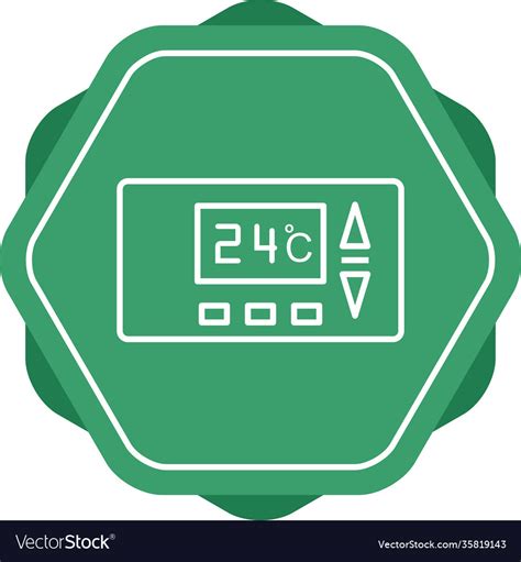 Unique Thermostat Line Icon Royalty Free Vector Image