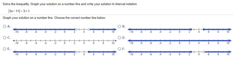 solved solve the inequality graph your solution on a number