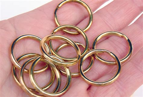 Solid Brass Split Rings 24mm 097 And 18mm 074 Non Corrosive No