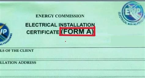How To Fill Electrical Wiring Certificate Form A In Ghana