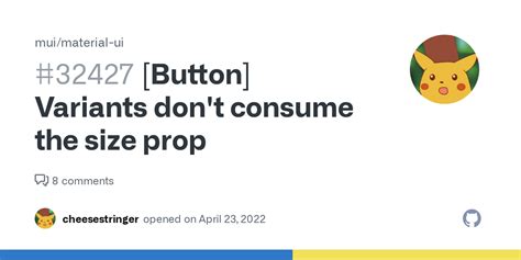 Button Variants Dont Consume The Size Prop · Issue 32427 · Muimaterial Ui · Github