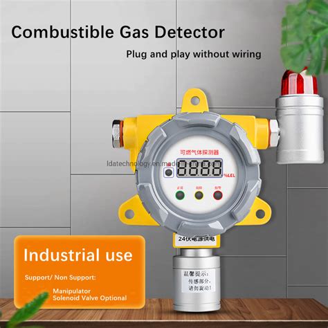 Explosion Proof Combustible Flammable Lel Ch4 Methane Lpg Fixed Gas Detector Gas Detector And