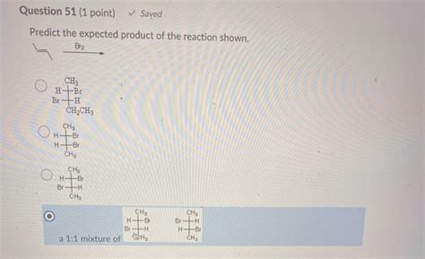 Solved Question Point Saved Predict The Expected Chegg