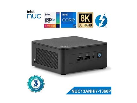 INTEL NUC 13 NUC13 PRO KIT ARENA NUC13ANHI7แบรโบน พรอมสายไฟ3ขา คอมพวเตอรขนาดเลก