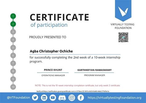 Agba Christopher On Linkedin Vtfoundation Intern