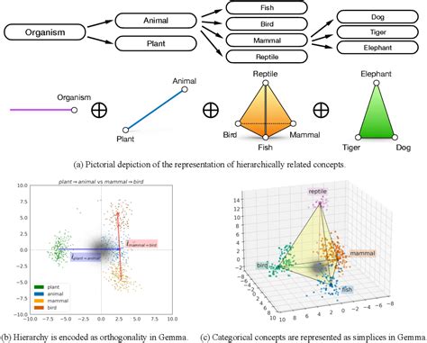 Figure 1 From The Geometry Of Categorical And Hierarchical Concepts In