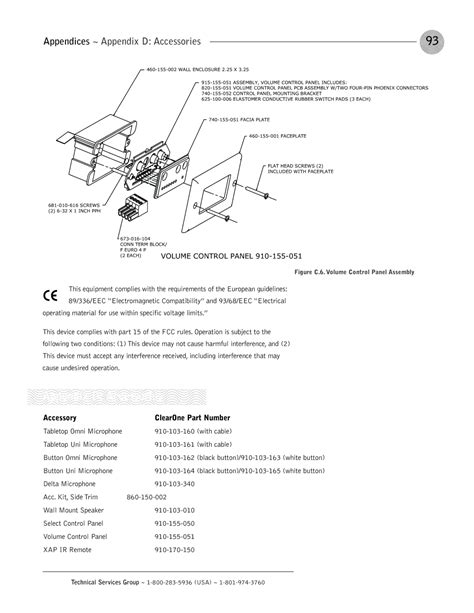 Appendix D Accessories With Cable Clearone Comm Xap 800 Guide