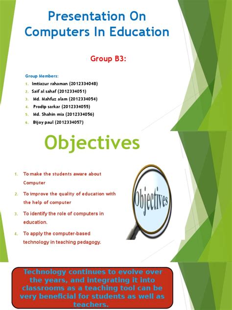 Computers In Education Ppt Educational Technology Teachers