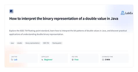 How To Interpret The Binary Representation Of A Double Value In Java